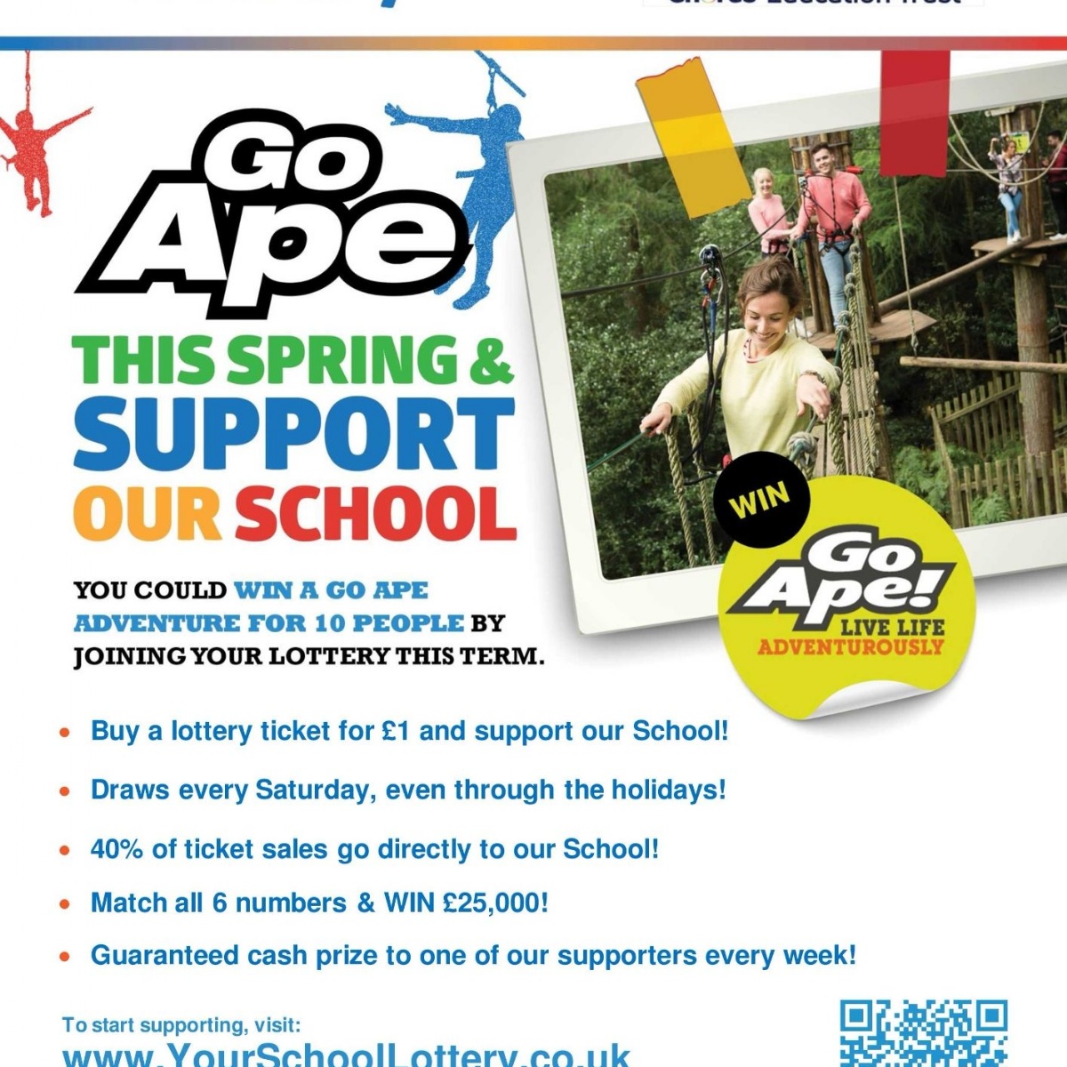 Silverdale School - Go Ape! and support the school